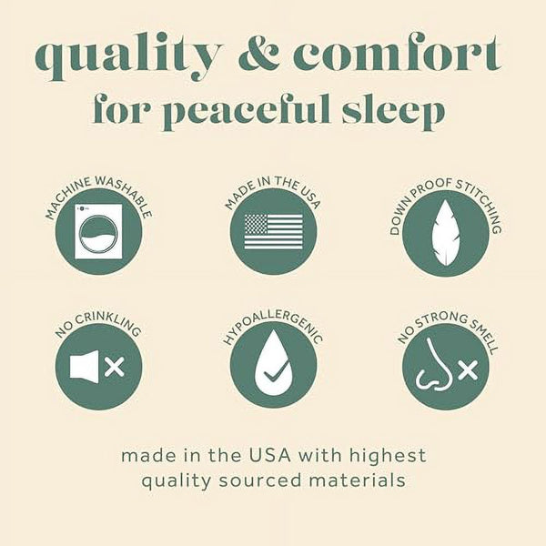 ComfyDown RoyalRest Comforter - Made in USA, 750+ Fill Power Luxury Wh