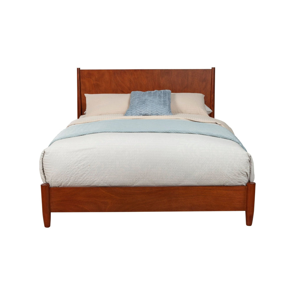 Flynn Platform Bed, Acorn Finish | PlushBeds