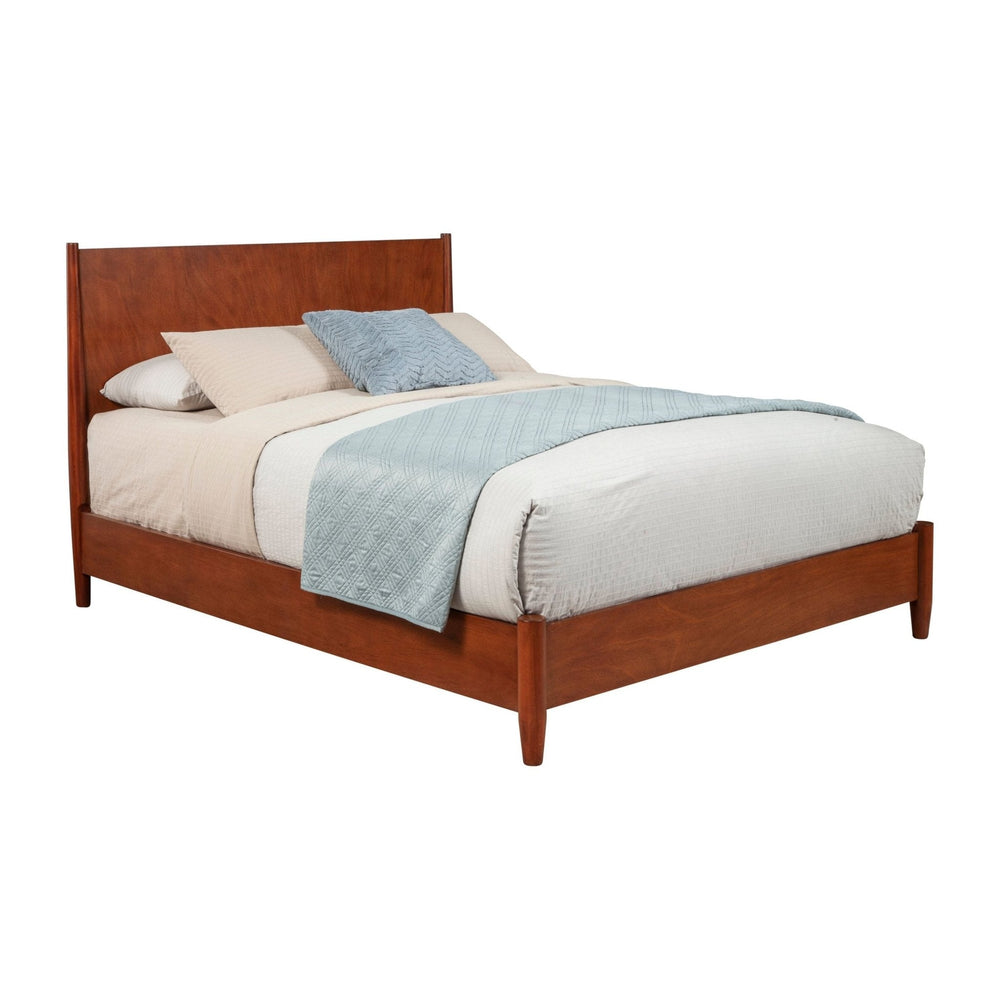 Flynn Platform Bed, Acorn Finish | PlushBeds