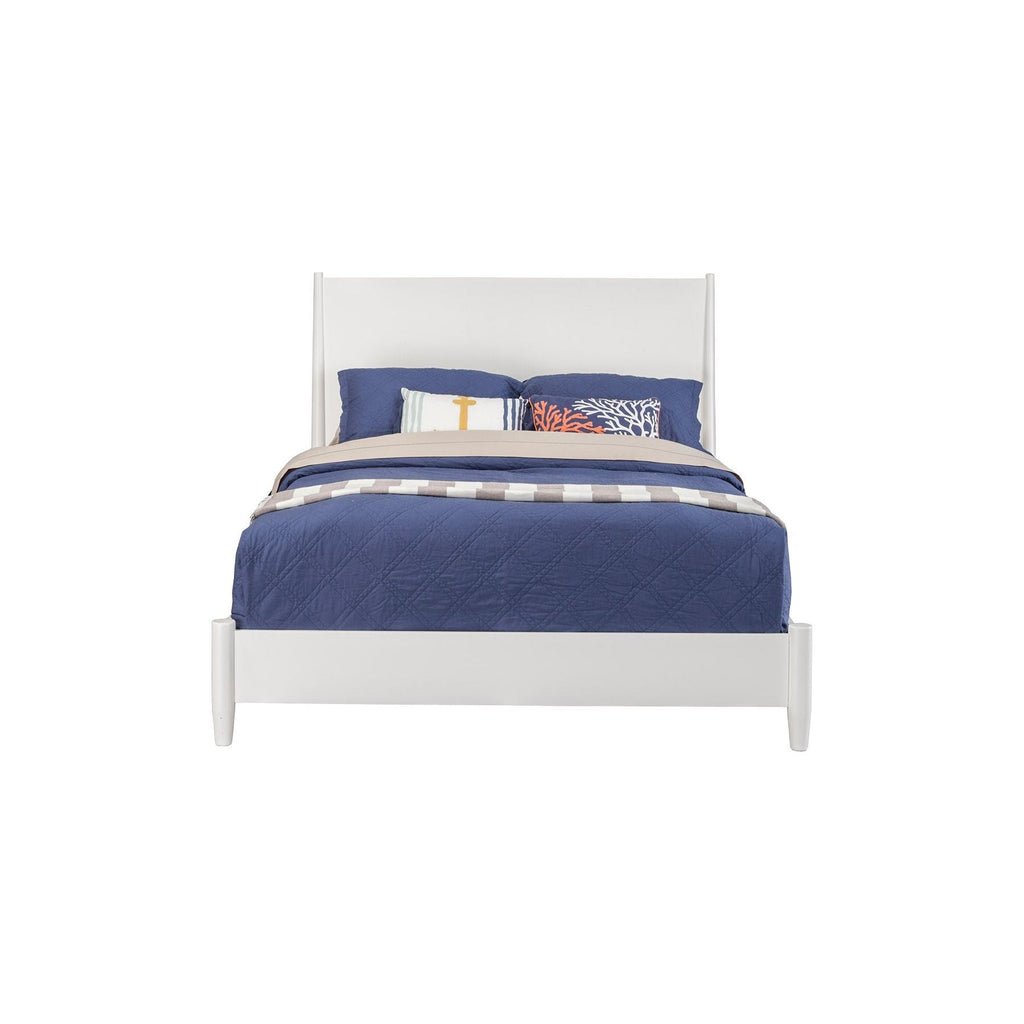 Flynn Platform Bed White | Queen King and Cal King Sizes