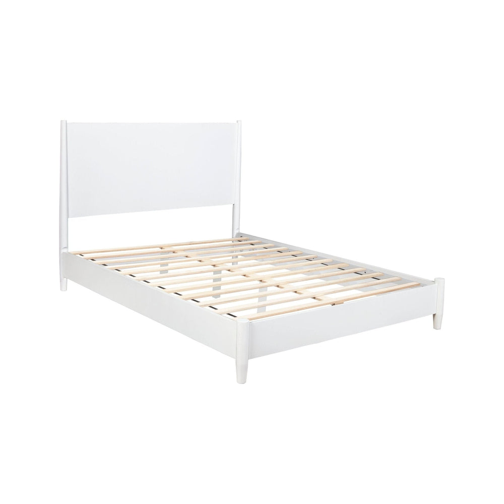 Flynn Platform Bed White | Queen King and Cal King Sizes